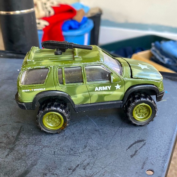 Toys | Soma Mighty Wheels Us Armyhummer Humvee Jeep Militarydiecast 4 ...